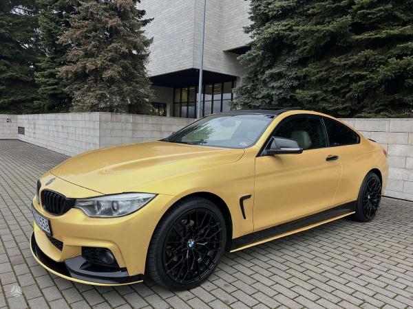 Yellow BMW 428 2015 in Vilnius, with an engine capacity of 2.00 L and mileage of 250 thousand km for 13500 €, photo 2 on AUTOMOTO.COM.LV