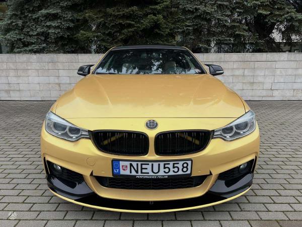 Yellow BMW 428 2015 in Vilnius, with an engine capacity of 2.00 L and mileage of 250 thousand km for 13500 €, photo 3 on AUTOMOTO.COM.LV