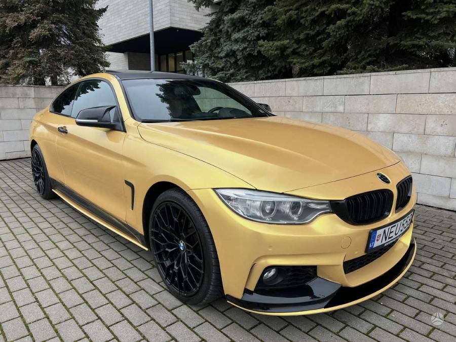 Yellow BMW 428 2015 in Vilnius, with an engine capacity of 2.00 L and mileage of 250 thousand km for 13500 €, photo 4 on AUTOMOTO.COM.LV