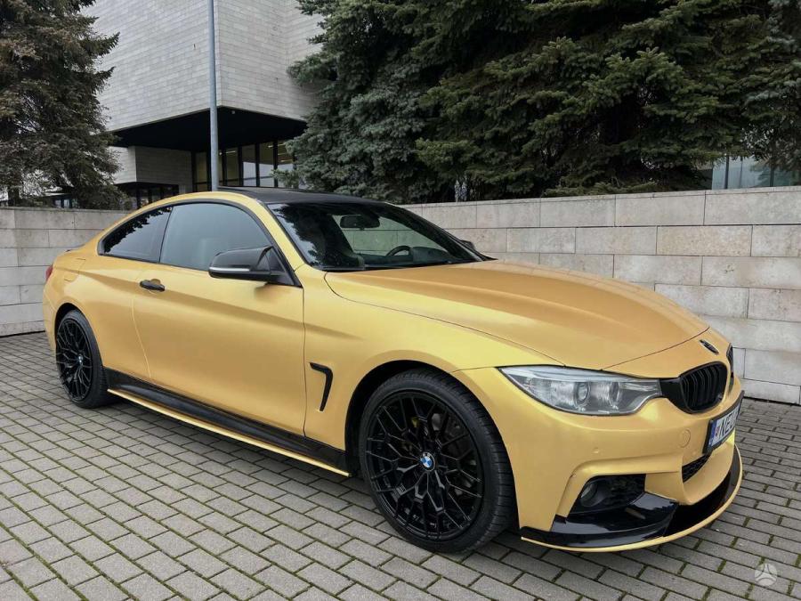 Yellow BMW 428 2015 in Vilnius, with an engine capacity of 2.00 L and mileage of 250 thousand km for 13500 €, photo 5 on AUTOMOTO.COM.LV