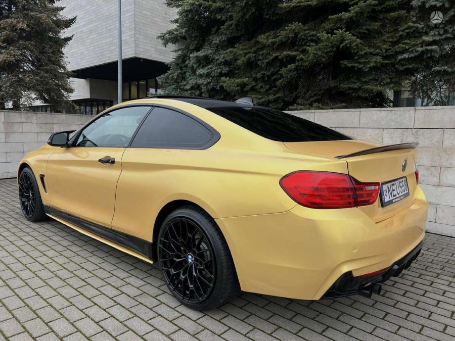 Yellow BMW 428 2015 in Vilnius, with an engine capacity of 2.00 L and mileage of 250 thousand km for 13500 €, photo 10 on AUTOMOTO.COM.LV
