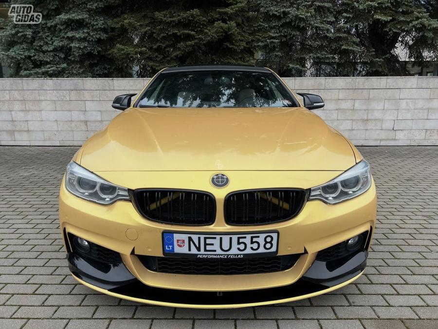 Yellow BMW 428 2015 in Vilnius, with an engine capacity of 2.00 L and mileage of 250 thousand km for 13500 €, photo 3 on AUTOMOTO.COM.LV