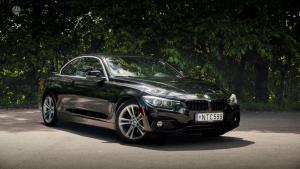 Black BMW 430 2018 in Kaunas, with an engine capacity of 2.00 L and mileage of 162 thousand km for 18300 €, photo 6 on AUTOMOTO.COM.LV
