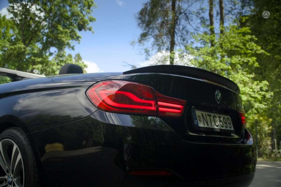 Black BMW 430 2018 in Kaunas, with an engine capacity of 2.00 L and mileage of 162 thousand km for 18300 €, photo 10 on AUTOMOTO.COM.LV