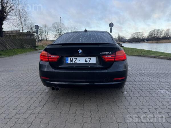 Black BMW 430 2015 in Liepaja, with an engine capacity of 3.00 L and mileage of 282 thousand km for 12490 €, photo 5 on AUTOMOTO.COM.LV