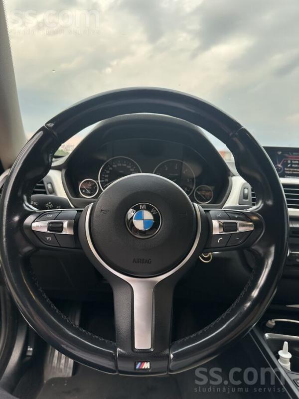 Black BMW 430 2015 in Riga, with an engine capacity of 3.00 L and mileage of 284 thousand km for 13499 €, photo 8 on AUTOMOTO.COM.LV