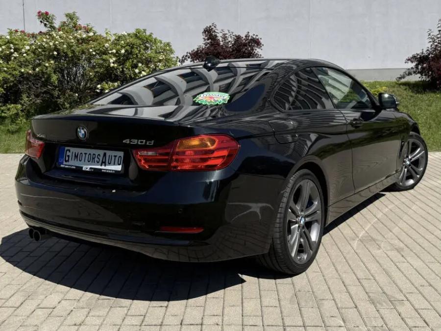 Black BMW 430 2016 in Riga, with an engine capacity of 3.00 L and mileage of 183 thousand km for 19900 €, photo 7 on AUTOMOTO.COM.LV