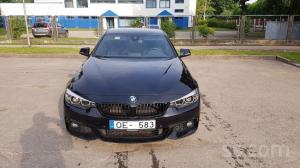 Black BMW 430 2018 in Riga, with an engine capacity of 2.00 L and mileage of 46 thousand km for 32000 €, photo  on AUTOMOTO.COM.LV