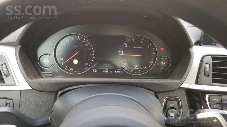 Black BMW 430 2018 in Riga, with an engine capacity of 2.00 L and mileage of 46 thousand km for 32000 €, photo 15 on AUTOMOTO.COM.LV
