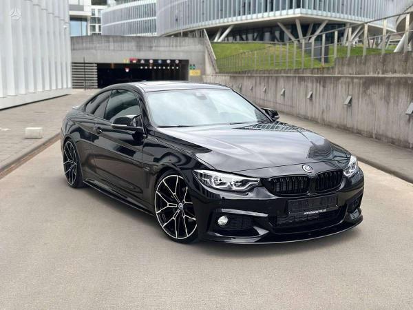 Black BMW 430 2020 in Vilnius, with an engine capacity of 2.00 L and mileage of 80 thousand km for 23300 €, photo 1 on AUTOMOTO.COM.LV