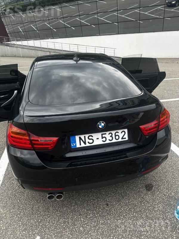 Black BMW 430 2016 in Riga, with an engine capacity of 3.00 L and mileage of 292 thousand km for 18000 €, photo 3 on AUTOMOTO.COM.LV