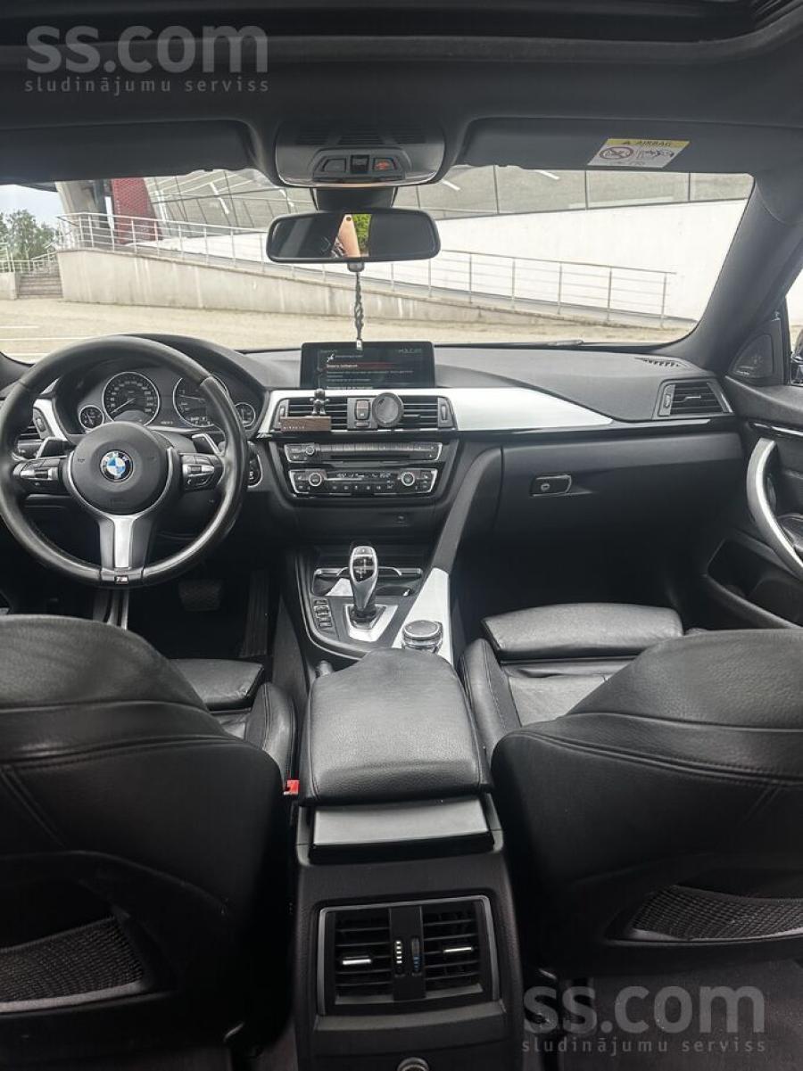 Black BMW 430 2016 in Riga, with an engine capacity of 3.00 L and mileage of 292 thousand km for 18000 €, photo 13 on AUTOMOTO.COM.LV