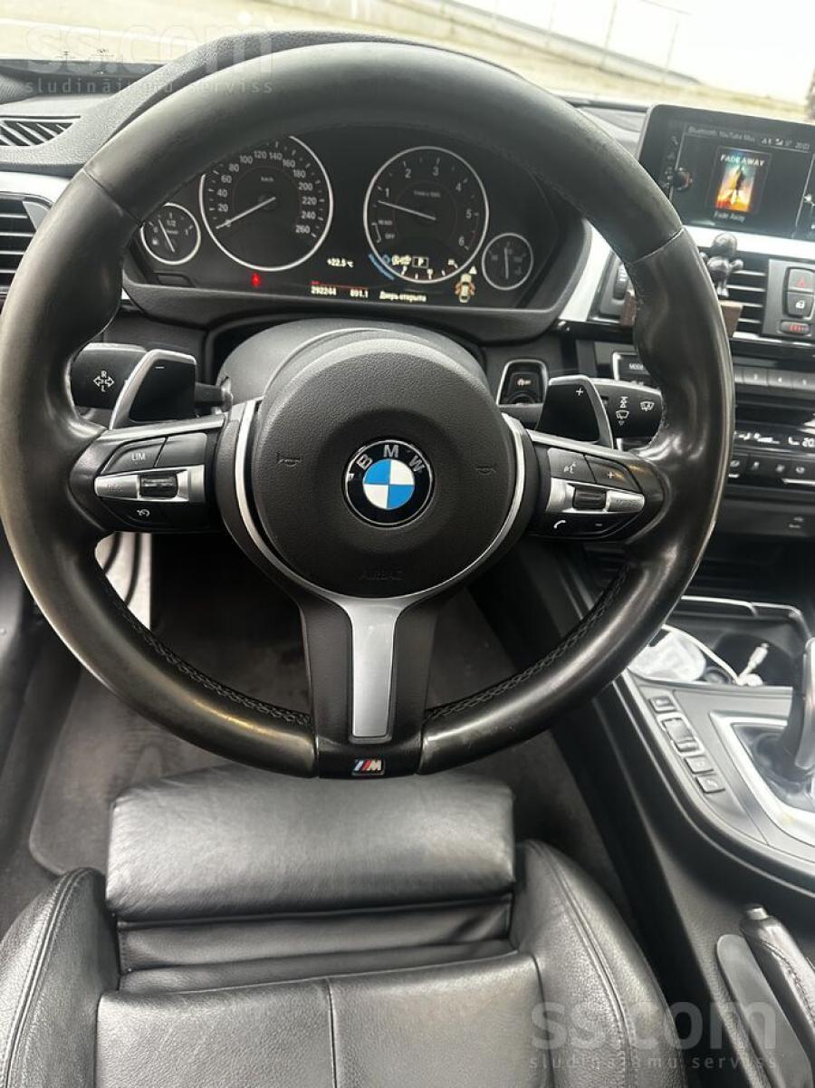 Black BMW 430 2016 in Riga, with an engine capacity of 3.00 L and mileage of 292 thousand km for 18000 €, photo 15 on AUTOMOTO.COM.LV