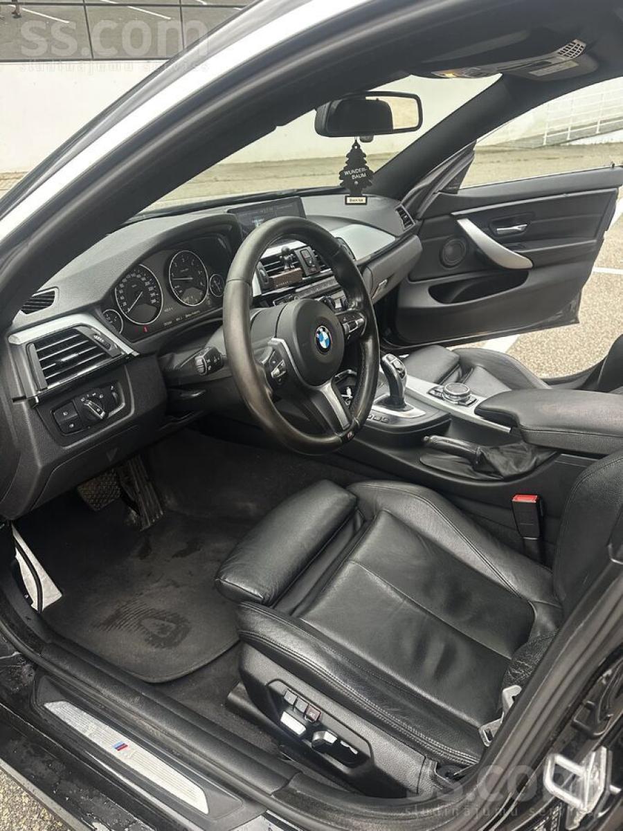Black BMW 430 2016 in Riga, with an engine capacity of 3.00 L and mileage of 292 thousand km for 18000 €, photo 16 on AUTOMOTO.COM.LV