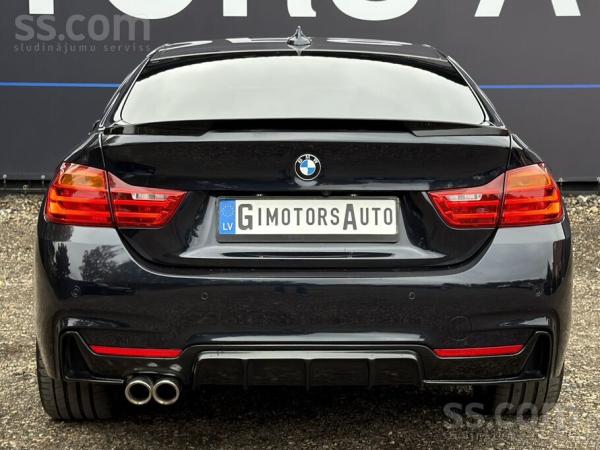 Black BMW 430 2016 in Riga, with an engine capacity of 3.00 L and mileage of 181 thousand km for 17500 €, photo 5 on AUTOMOTO.COM.LV
