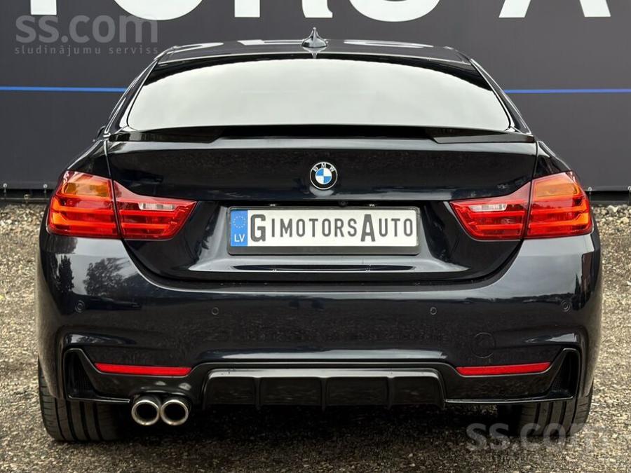 Black BMW 430 2016 in Riga, with an engine capacity of 3.00 L and mileage of 181 thousand km for 17500 €, photo 5 on AUTOMOTO.COM.LV