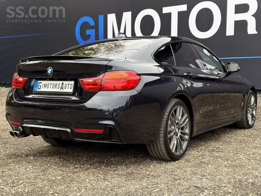 Black BMW 430 2016 in Riga, with an engine capacity of 3.00 L and mileage of 181 thousand km for 17500 €, photo 6 on AUTOMOTO.COM.LV