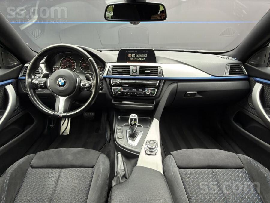 Black BMW 430 2016 in Riga, with an engine capacity of 3.00 L and mileage of 181 thousand km for 17500 €, photo 8 on AUTOMOTO.COM.LV