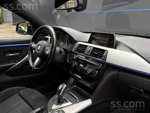 Black BMW 430 2016 in Riga, with an engine capacity of 3.00 L and mileage of 181 thousand km for 17500 €, photo 9 on AUTOMOTO.COM.LV