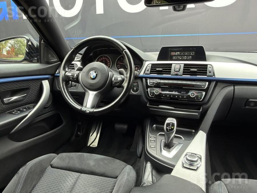 Black BMW 430 2016 in Riga, with an engine capacity of 3.00 L and mileage of 181 thousand km for 17500 €, photo 11 on AUTOMOTO.COM.LV