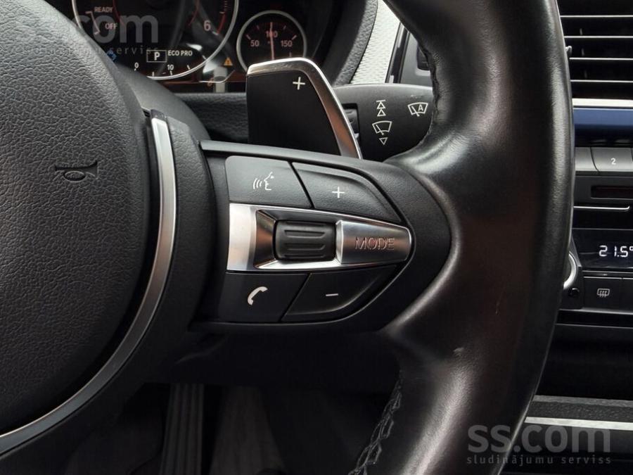 Black BMW 430 2016 in Riga, with an engine capacity of 3.00 L and mileage of 181 thousand km for 17500 €, photo 15 on AUTOMOTO.COM.LV