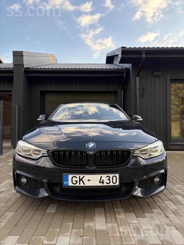 Black BMW 430 2014 in Riga, with an engine capacity of 3.00 L and mileage of 310 thousand km for 16799 €, photo 1 on AUTOMOTO.COM.LV