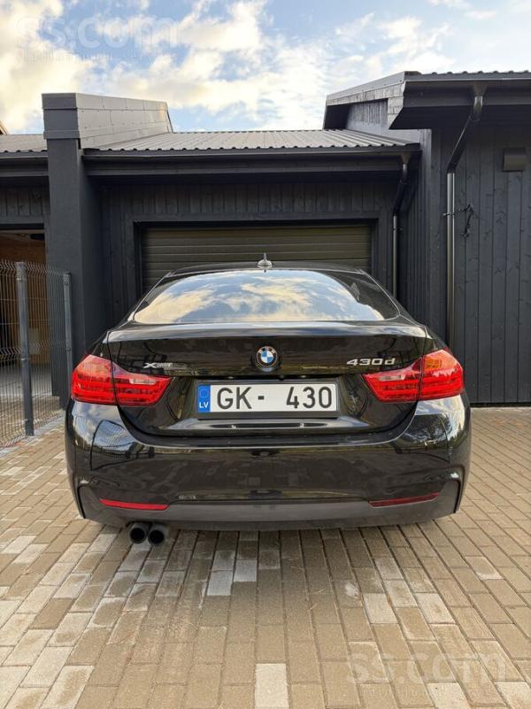 Black BMW 430 2014 in Riga, with an engine capacity of 3.00 L and mileage of 310 thousand km for 16799 €, photo 5 on AUTOMOTO.COM.LV