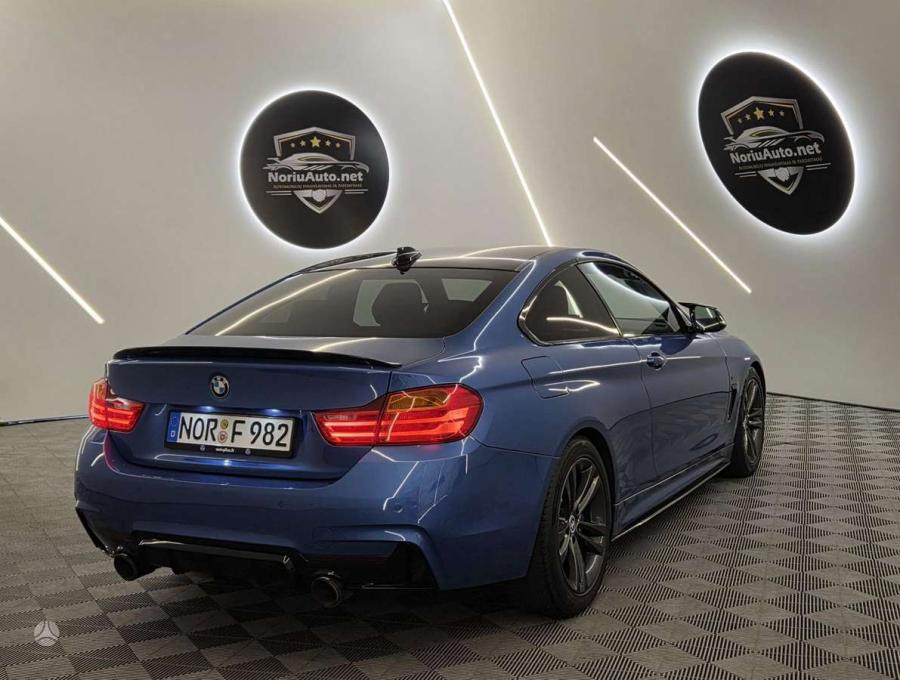 Blue BMW 430 2014 in Marijampole, with an engine capacity of 2.99 L and mileage of 267 thousand km for 12850 €, photo 16 on AUTOMOTO.COM.LV