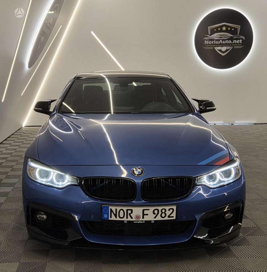 Blue BMW 430 2014 in Marijampole, with an engine capacity of 2.99 L and mileage of 267 thousand km for 12850 €, photo 23 on AUTOMOTO.COM.LV