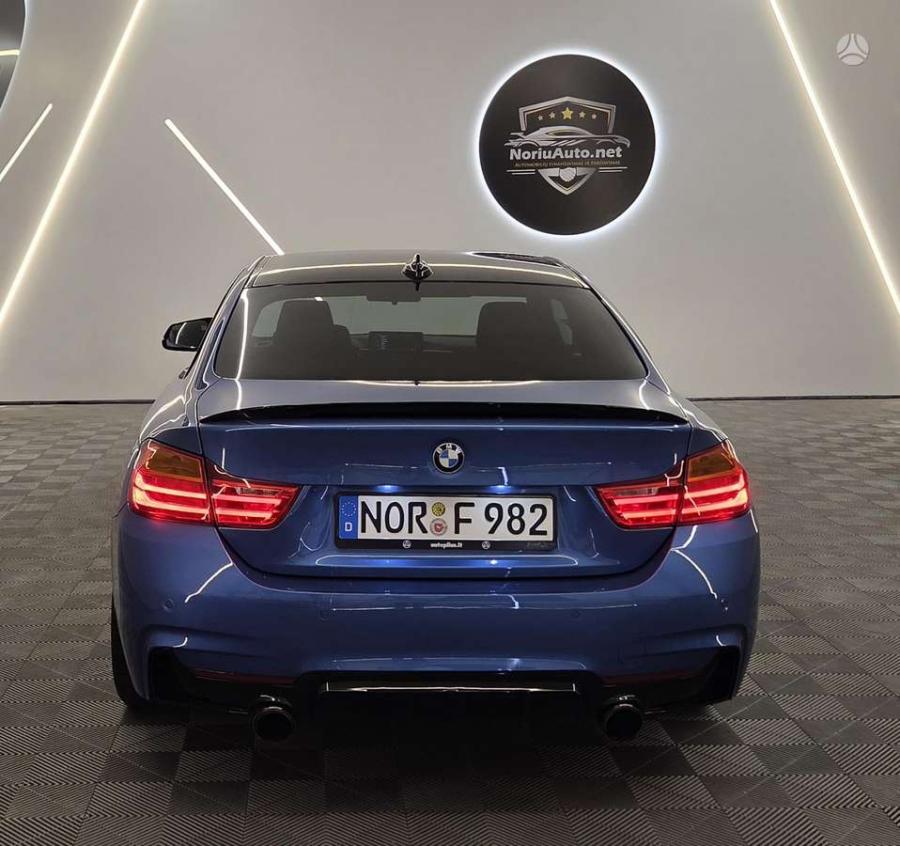 Blue BMW 430 2014 in Marijampole, with an engine capacity of 2.99 L and mileage of 267 thousand km for 12850 €, photo 24 on AUTOMOTO.COM.LV