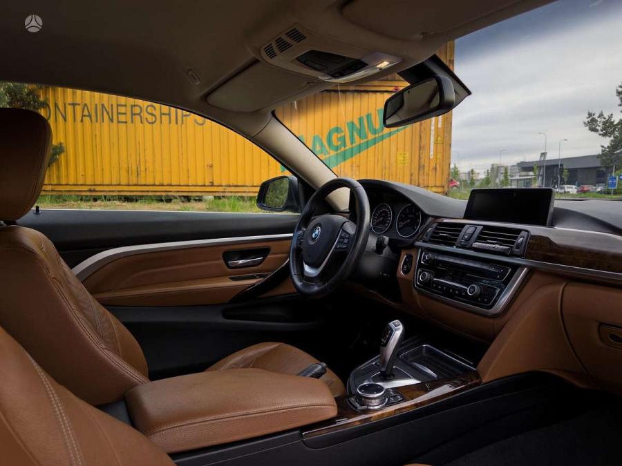 Blue BMW 430 2014 in Vilnius, with an engine capacity of 2.99 L and mileage of 306 thousand km for 11450 €, photo 14 on AUTOMOTO.COM.LV