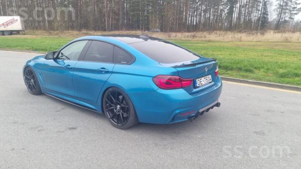 Blue BMW 430 2017 in Riga, with an engine capacity of 3.00 L and mileage of 124 thousand km for 18900 €, photo 6 on AUTOMOTO.COM.LV