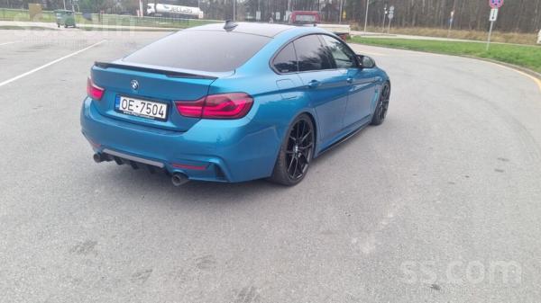 Blue BMW 430 2017 in Riga, with an engine capacity of 3.00 L and mileage of 124 thousand km for 18900 €, photo 8 on AUTOMOTO.COM.LV