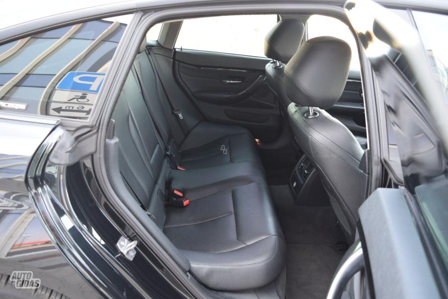 Black BMW 430 Gran Coupe 2015 in Vilnius, with an engine capacity of 3.00 L and mileage of 249 thousand km for 14350 €, photo 13 on AUTOMOTO.COM.LV