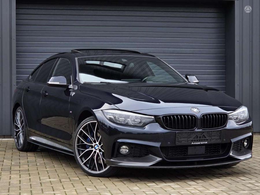 Black BMW 430 Gran Coupe 2017 in Kaunas, with an engine capacity of 3.00 L and mileage of 289 thousand km for 16750 €, photo 7 on AUTOMOTO.COM.LV