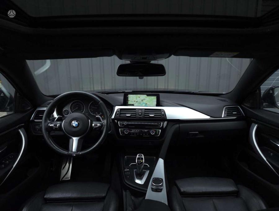 Black BMW 430 Gran Coupe 2017 in Kaunas, with an engine capacity of 3.00 L and mileage of 289 thousand km for 16750 €, photo 13 on AUTOMOTO.COM.LV