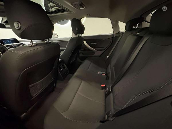 Black BMW 430 Gran Coupe 2017 in Marijampole, with an engine capacity of 2.99 L and mileage of 209 thousand km for 15850 €, photo 7 on AUTOMOTO.COM.LV