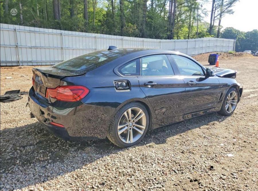 Black BMW 430 Gran Coupe 2018 in Siauliai, with an engine capacity of 2.00 L and mileage of 222 thousand km for 7400 €, photo 4 on AUTOMOTO.COM.LV