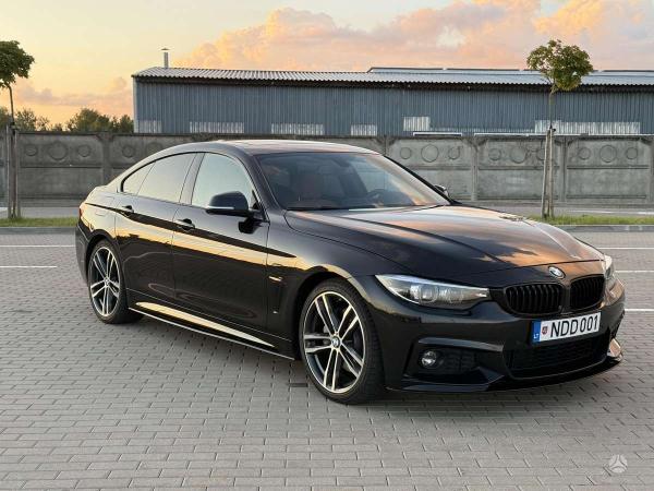 Melns BMW 430 Gran Coupe 2019 Viļņa, ar dzinēja tilpumu 2.00 L un nobraukumu 133 tūkst. km par 19500 €, foto 1 vietnē AUTOMOTO.COM.LV