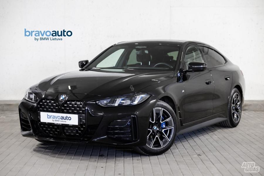 Black BMW 430 Gran Coupe 2025 in Vilnius, with an engine capacity of 2.00 L and mileage of 6 thousand km for 54991 €, photo 1 on AUTOMOTO.COM.LV