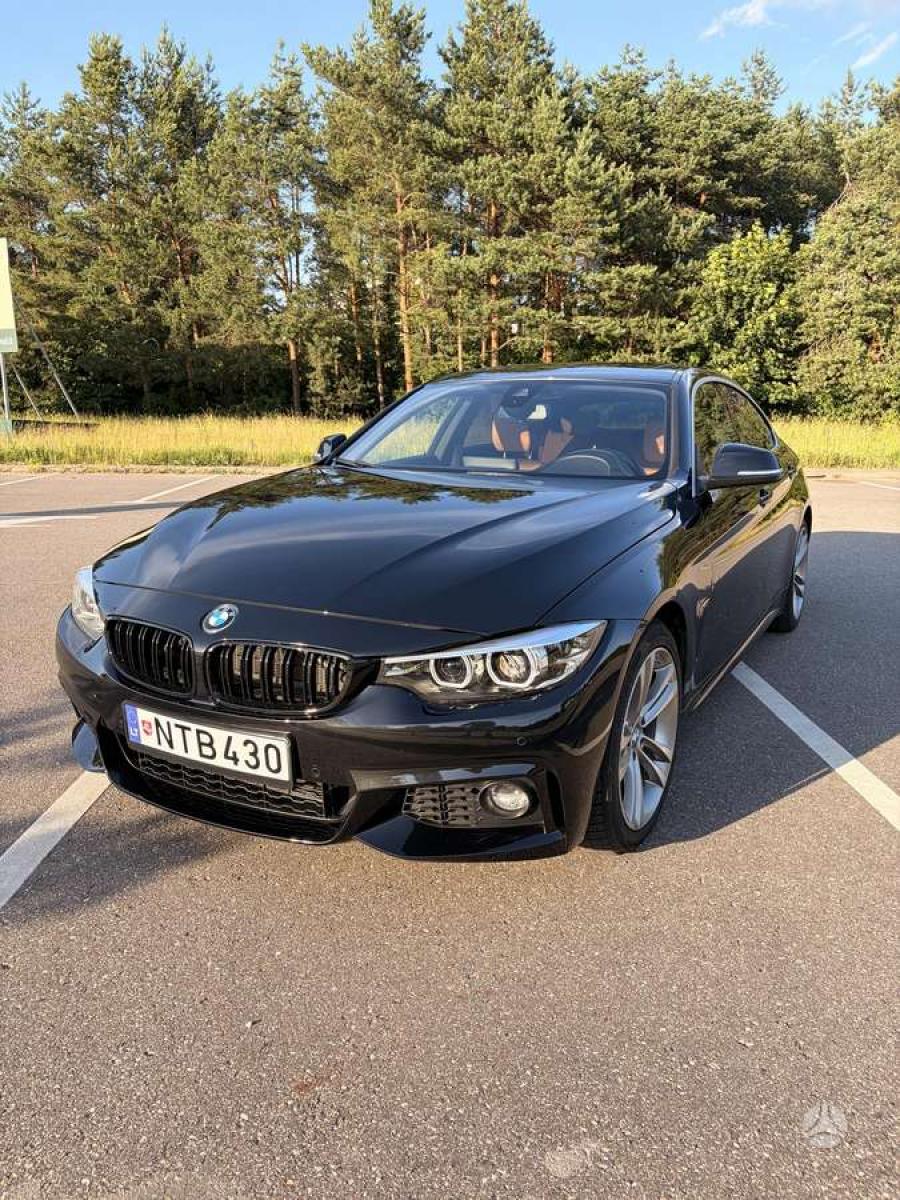 Melns BMW 430 Gran Coupe 2019 Viļņa, ar dzinēja tilpumu 2.00 L un nobraukumu 164 tūkst. km par 19400 €, foto 1 vietnē AUTOMOTO.COM.LV