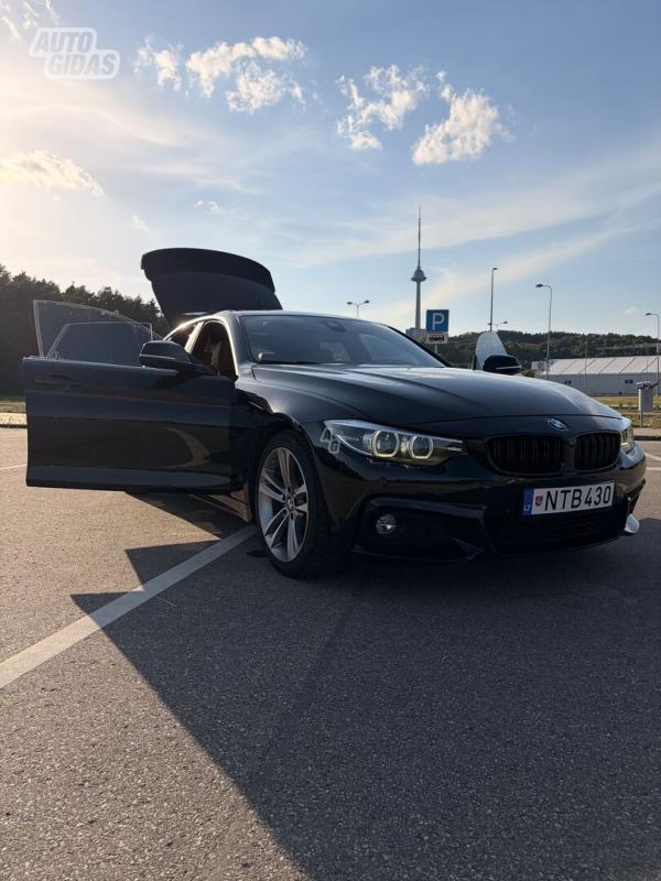 Black BMW 430 Gran Coupe 2019 in Vilnius, with an engine capacity of 2.00 L and mileage of 164 thousand km for 18900 €, photo 4 on AUTOMOTO.COM.LV