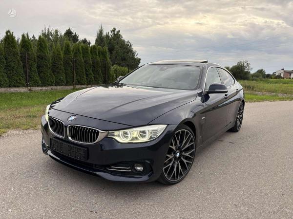 BMW 430 Gran Coupe 2014 in Kaunas on AUTOMOTO.COM.LV Blue BMW 430 Gran Coupe 2014 in Kaunas, with an engine capacity of 3.00 L and mileage of 304 thousand km for 12650 €, photo 1 on AUTOMOTO.COM.LV