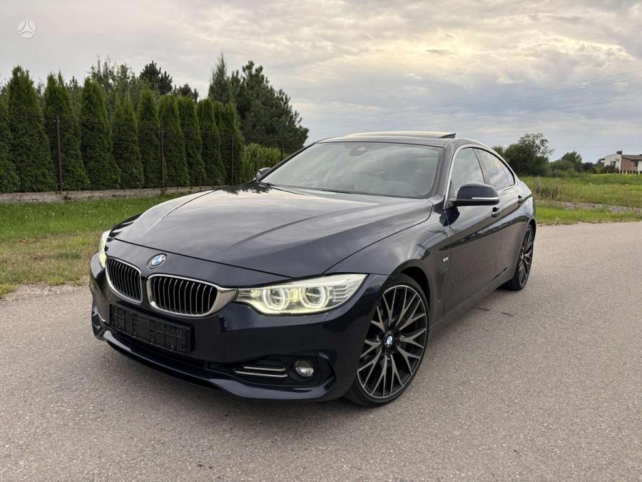 Blue BMW 430 Gran Coupe 2014 in Kaunas, with an engine capacity of 3.00 L and mileage of 304 thousand km for 12650 €, photo 1 on AUTOMOTO.COM.LV