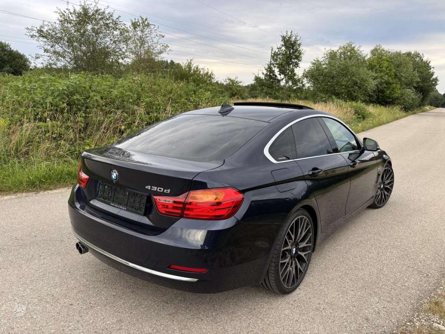 Blue BMW 430 Gran Coupe 2014 in Kaunas, with an engine capacity of 3.00 L and mileage of 304 thousand km for 12650 €, photo 3 on AUTOMOTO.COM.LV