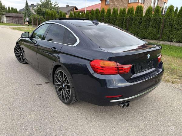 BMW 430 Gran Coupe 2014 in Kaunas on AUTOMOTO.COM.LV Blue BMW 430 Gran Coupe 2014 in Kaunas, with an engine capacity of 3.00 L and mileage of 304 thousand km for 12650 €, photo 5 on AUTOMOTO.COM.LV