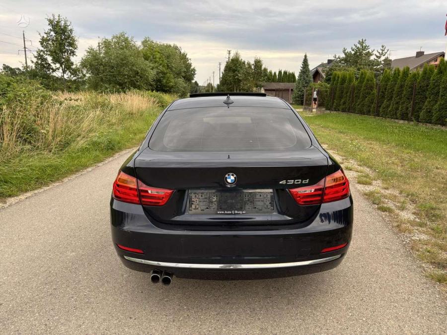 Blue BMW 430 Gran Coupe 2014 in Kaunas, with an engine capacity of 3.00 L and mileage of 304 thousand km for 12650 €, photo 9 on AUTOMOTO.COM.LV