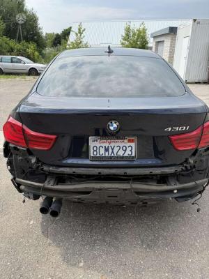 Blue BMW 430 Gran Coupe 2018 in Vilnius, with an engine capacity of 2.00 L and mileage of 105 thousand km for 13500 €, photo 16 on AUTOMOTO.COM.LV