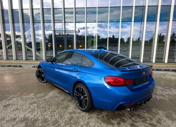 Blue BMW 430 Gran Coupe 2020 in Vilnius, with an engine capacity of 2.00 L and mileage of 192 thousand km for 18999 €, photo 4 on AUTOMOTO.COM.LV