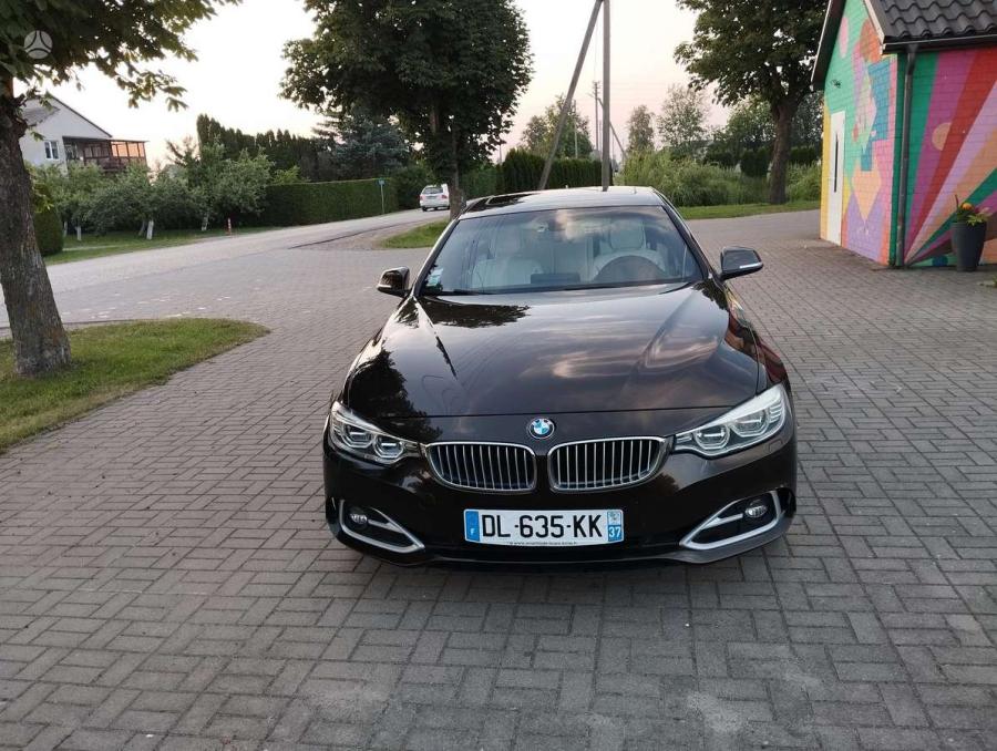 Brown BMW 430 Gran Coupe 2014 in Marijampole, with an engine capacity of 2.99 L and mileage of 356 thousand km for 11250 €, photo 1 on AUTOMOTO.COM.LV
